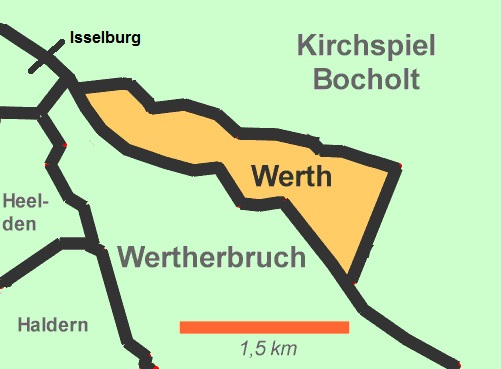 HIS-Data Werth Stadt Karte 1811